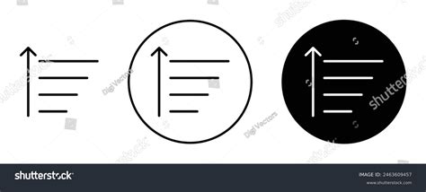 sort amount up icon set sort arrow filter royalty free stock vector