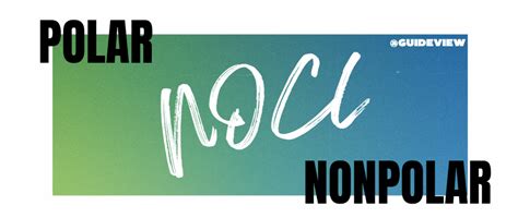 Is Nocl Polar Or Nonpolar