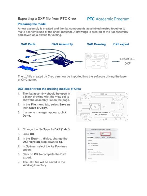Exporting Stl And Dxf Files From Creo Pdf