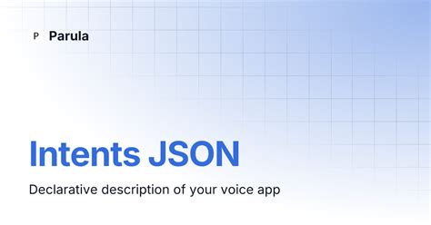 Intents Json Parula