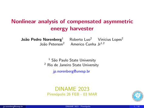 Pdf Nonlinear Analysis Of Compensated Asymmetric Energy Harvester
