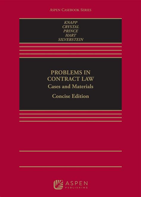 Problems In Contract Law Cases And Materials Concise Aspen Casebook