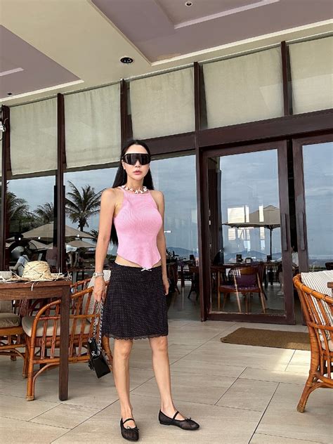 로리타 메쉬도트 리본 Sk 드노리타