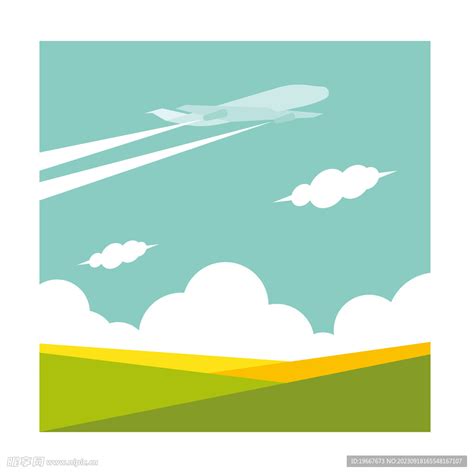 飞机天空草地设计图 其他 广告设计 设计图库 昵图网