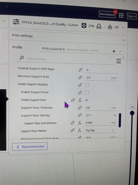 support settings greyed out 0 2mm layer height r cura