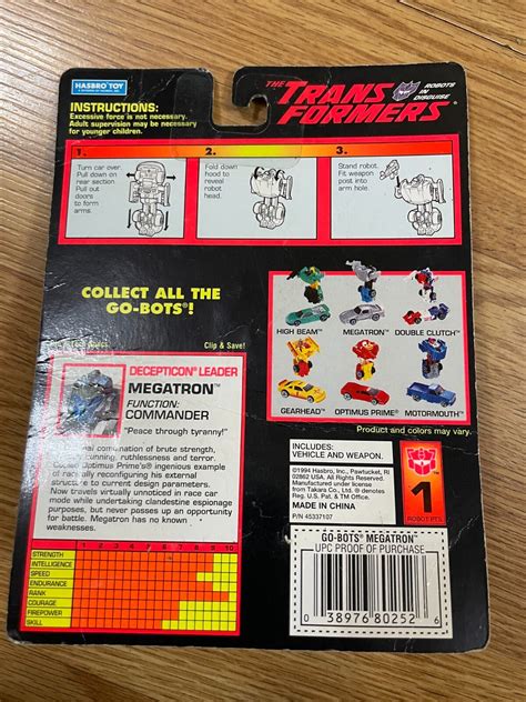 Transformers G2 Gobots Megatron Race Car New Sealed