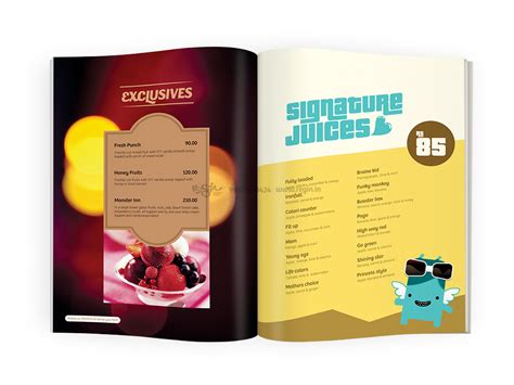 Ice Cube Menu Card 2015 Design Ice Cube Menu Card 2015 Design