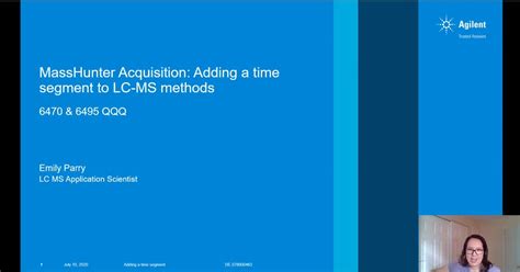 Adding Time Segments In Masshunter Lc Msms Methods Videos Lcms