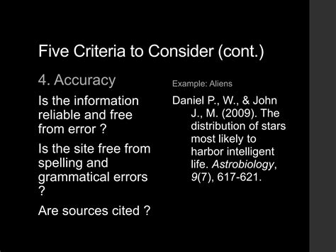 evaluating sources ppt