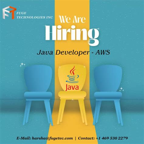 Wearehiring Linkedinconnection Javadeveloper Aws Jobseekers