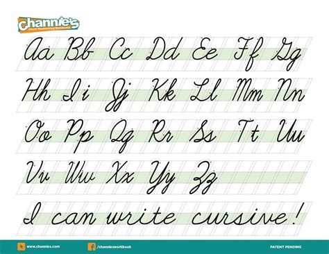 Quick Neat Cursive Pad Easily Learn Cursive Channies