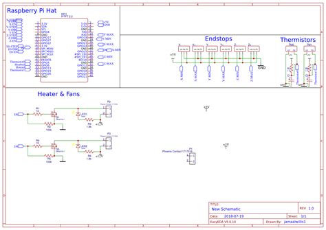Raspberry Pi D Printer Hat Platform For Creating And Sharing Projects Oshwlab