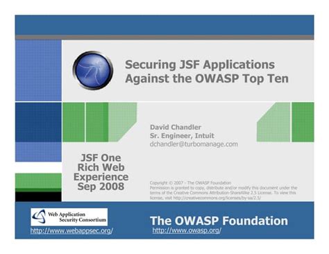 securing jsf applications against the owasp top ten ppt