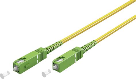 goobay 59642 simplex fo patch cable sc apc 8° sc apc 8° yellow