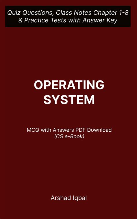 Operating System Mcq Pdf Questions And Answers Cs Mcqs Book Download Ebook By Arshad Iqbal