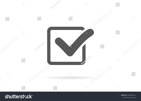 Check Mark Icon Vector Tick Symbol Stock Vector Royalty Free Shutterstock
