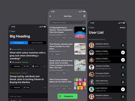 IOS List UI Design By Roman Kamushken On Dribbble