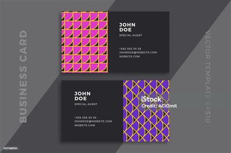 현대 추상 명함 어두운 템플릿 트렌디 한 최소한의 기하학적 패턴으로 기업 문구 모형 샘플 텍스트가있는 깨끗하고 간단한 벡터 편집 가능한 배경 Eps10 0명에 대한 스톡
