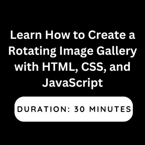Learn How To Create A Rotating Image Gallery With Html Css And