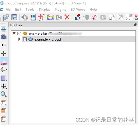 Cloudcompare处理点云：加载、抽稀、渲染、保存、格式转换cloudcompare点云抽稀 Csdn博客