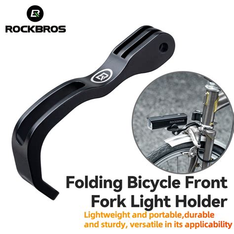 Rockbros Folding Bicycle Front Fork Bracket Gopro Bracket Action Camera Front Light Bracket