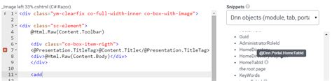 2sxc 81 With Instant Design Develop And Sherlock Code Snippetsdnn