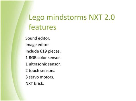 PPT Lego Mindstorms NXT 2 0 PowerPoint Presentation Free Download ID 1837959