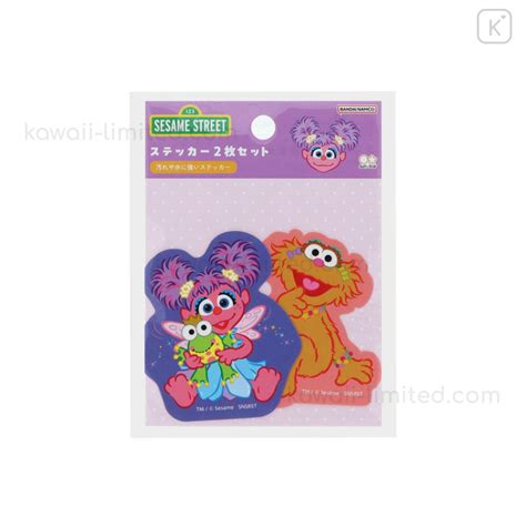 Japan Sesame Street Waterproof Mobile Sticker Pack Abby And Zoe