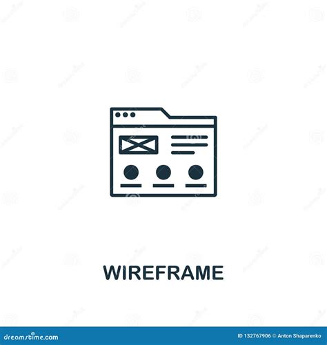 Wireframe Icon Premium Style Design From Design Ui And Ux Icon Collection Pixel Perfect