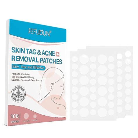 108 Pcs Skin Tag Remover Warts Remover Patch Wart Treatment Herbal Extract Face Corn Plaster