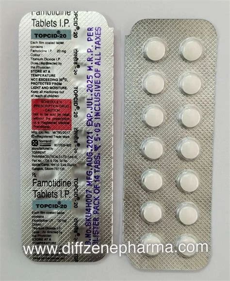 Famotidine Tablet 40mg At ₹ 6stripe Famtac In Bardoli Id