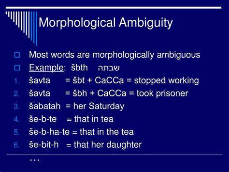 Ppt A Computational Lexicon For Contemporary Hebrew Powerpoint