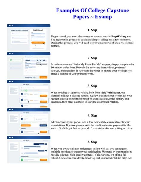 Examples Of College Capstone Papers Examp Pdf