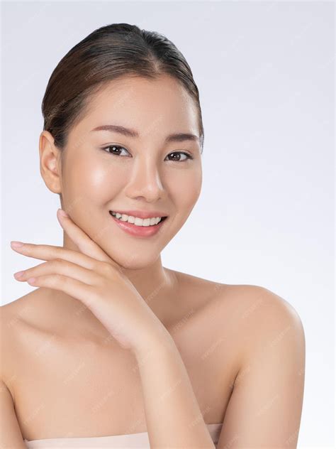 Premium Photo Portrait Of Gorgeous Young Girl Posing Beauty Gesture