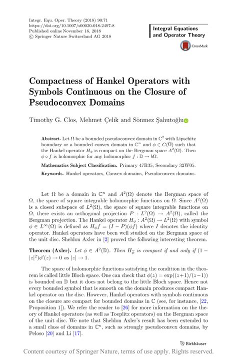 Compactness Of Hankel Operators With Symbols Continuous On The Closure Of Pseudoconvex Domains