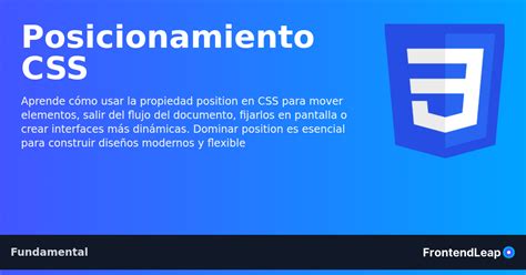 Posicionamiento CSS