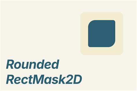 Rounded Rect Mask 2d Gui Tools Unity Asset Store
