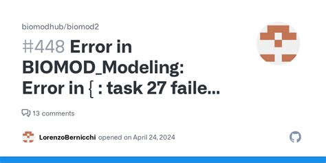 Error In Biomodmodeling Error In Task 27 Failed Cannot Open