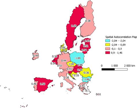 the value of the getis ord gi statistics source own elaboration