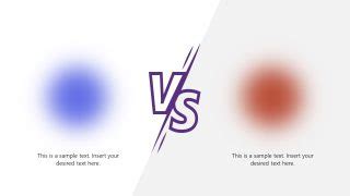 Simple Comparison Versus Slide Template For PowerPoint