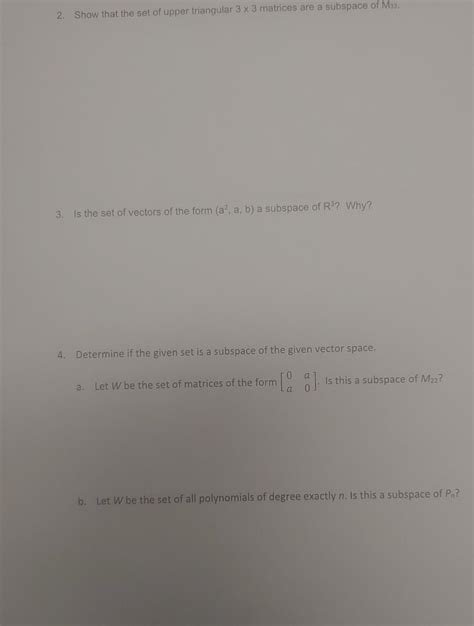 Solved Show That The Set Of Upper Triangular Matrices Chegg