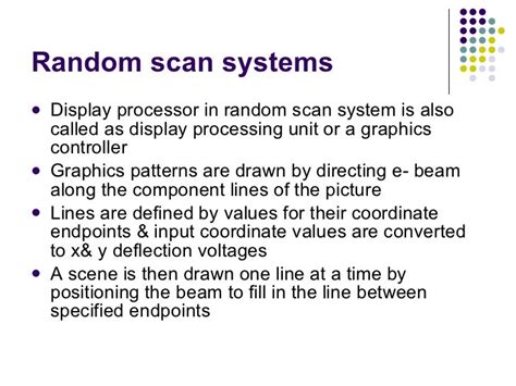 lecture raster and random scan systems