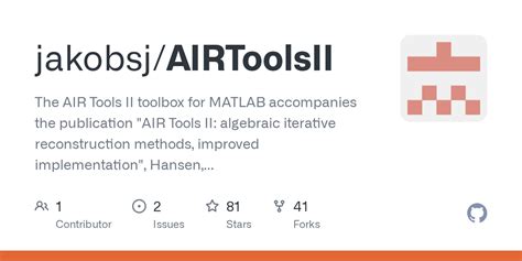 Github Jakobsj Airtoolsii The Air Tools Ii Toolbox For Matlab Accompanies The Publication