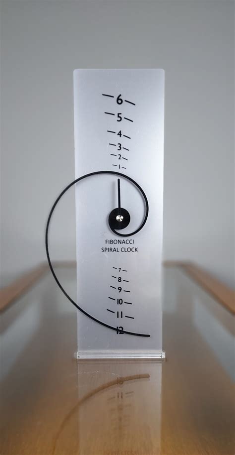 Fibonacci Spiral Clock Relógio Decoração Decoração De Casa Objetos