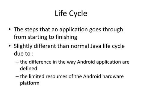 PPT Android Life Cycle PowerPoint Presentation Free Download ID 136906