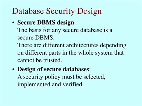 Ppt Database Security Design Powerpoint Presentation Free Download Id6056801