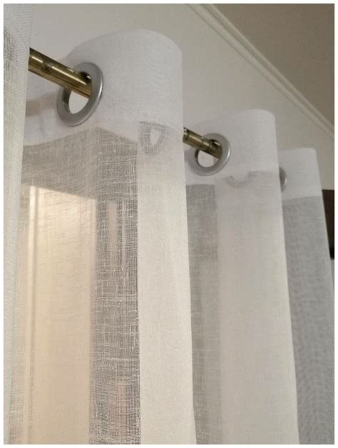 Тюль под лен на серебристых люверсах 200х270 цвет белый высота 270 — купить в интернет