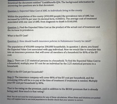 Solved Econ 240 Assignment 4 Cost And Benefits Use This