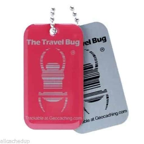 Geocaching Qr Code Travel Bug In Blue Black Pink Green With Tracking