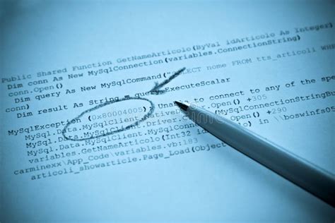 Programming Code Language Blue Tint Stock Image Image Of Hospital